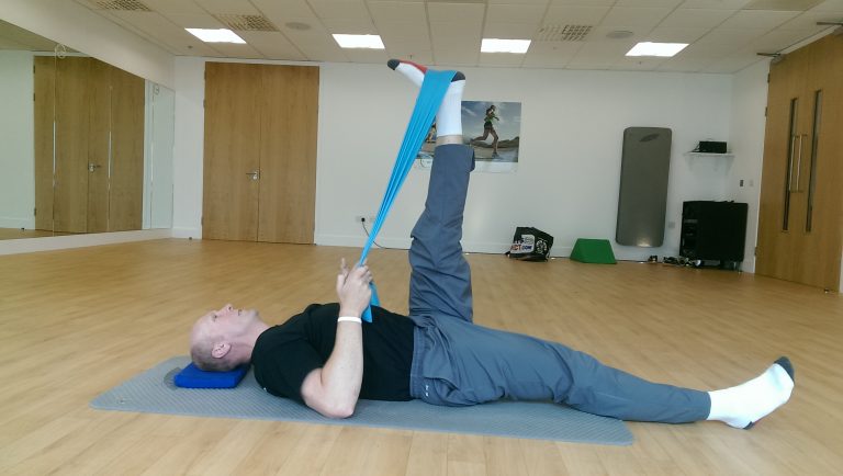 Banded-supine-Hamstring-stretch